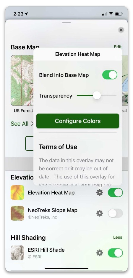 Elevation Heat Map Overlay | Glacier Peak Studios
