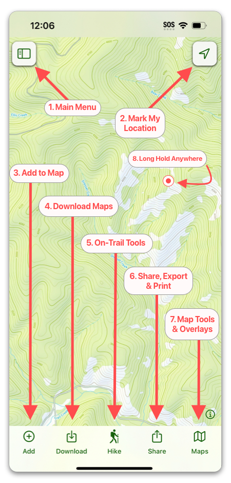 Intro to Topo Maps+ for iPhone | Glacier Peak Studios